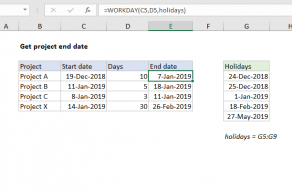 Add business days to date - Excel formula | Exceljet